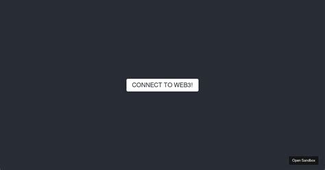 Web3 Modal React Codesandbox