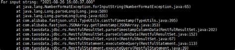 jdbc 驱动RestfulResultSet 时间戳类型转换错误 Issue taosdata TDengine GitHub