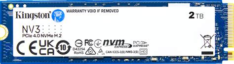 Kingston Nv3 Pcie 4 0 Nvme 2 Tt M 2 Ssd Kovalevy