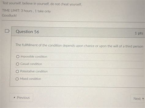 The Fullfillment Of The Condition Depends Studyx