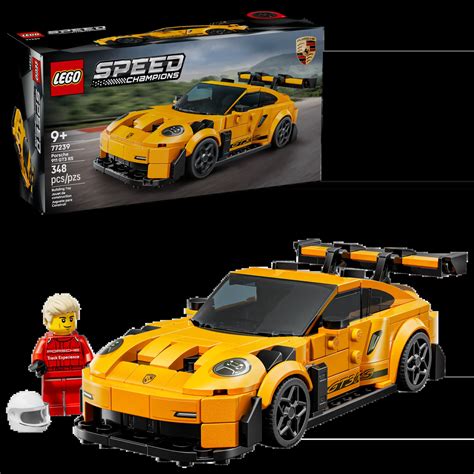 לגו Speed Champions מכונית על Porsche 911 Gt3 Rs צהובה 77239 Lego