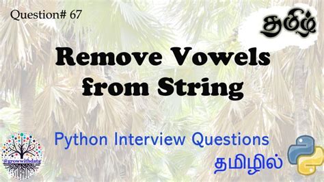 How To Remove Vowels In Python Grow With Data Posted On The Topic