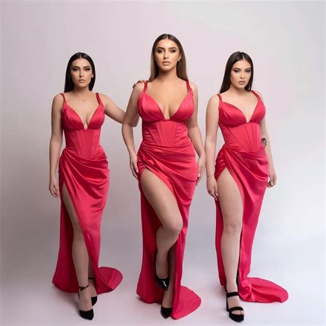 Trendy And Fashionable Satin Sexy Bridesmaid Dresses