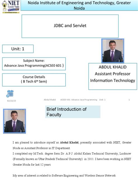 Unit1 Abdul Khalid Pdf Java Platform Computer Engineering
