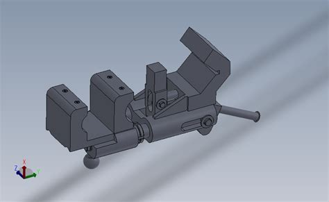 双用车床专用台钳 SOLIDWORKS 2010 模型图纸下载 懒石网