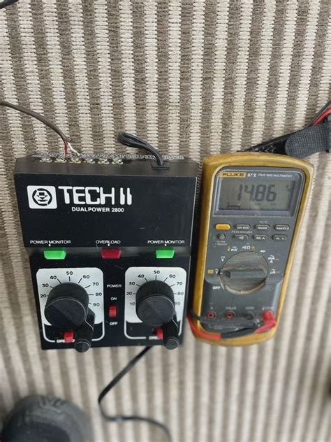 Used Mrc Tech Ii Dual Power 2800 Dc Power Supply