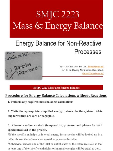 eb topic 2 energy balance for non reactive process dayang pdf