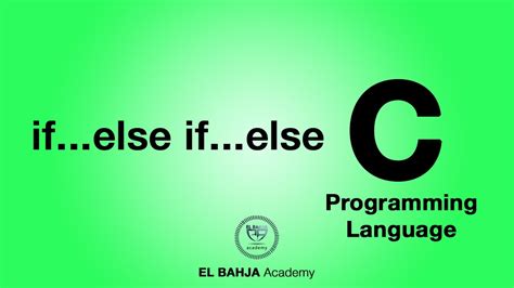 20 if else if else langage c darija youtube