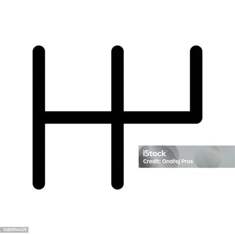 핸들 카 수동 변속 레버 아이콘 차량 기어 기술 벡터 일러스트 장비 개념에 대한 스톡 벡터 아트 및 기타 이미지 개념 검은색 교통수단 Istock