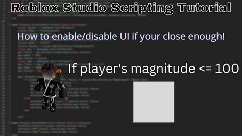 [300 sub special]how to enable disable ui if your close enough in