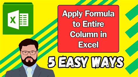 🤔 Apply Excel Formula To Entire Column 5 Easy Methods Excel Time Saving Tips And Tricks 🔥🔥