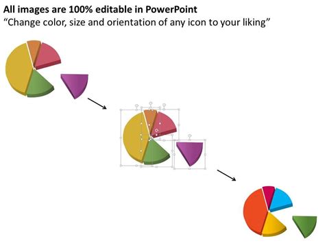 1114 Colored Pie Chart For Data Analysis Powerpoint Template Powerpoint Shapes Powerpoint