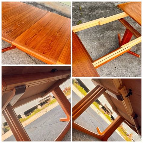 Mid Century Extendable Dining Table By Benny Linden Includes Full