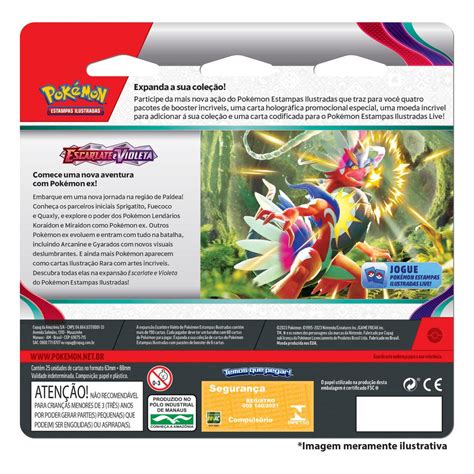 Confira Cards Pokémon Blister Quadruplo Ev01 Copag Rihappy Ri