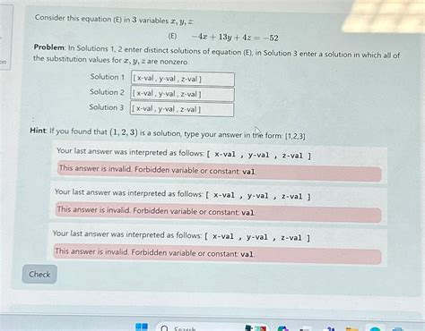 solved consider this equation e ﻿in 3 ﻿variables x y z
