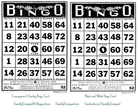 Create Customized Bingo Cards With Bingo Card Cliparts