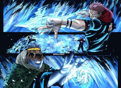 Sukuna Vs Jogo Anime Battle Yuji Vs Sukuna Manga Colored Gojo Vs
