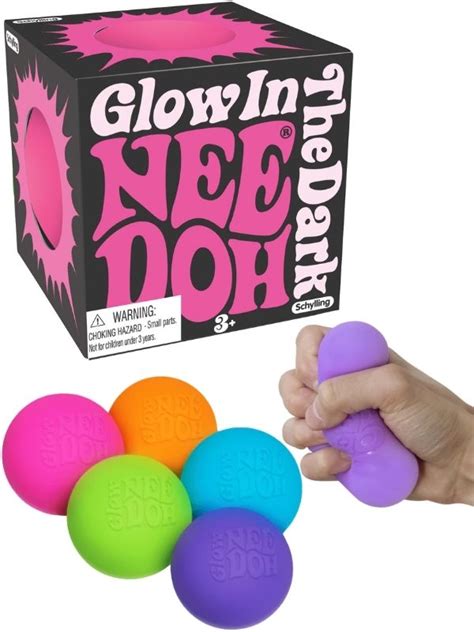 Needoh Glow In The Dark Stressboll Fidgetleksak200202