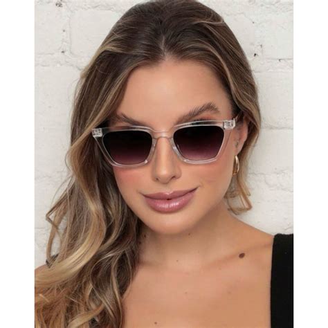 Sex óculos De Sol Feminino Gatinha Lente Uv400 Shopee Brasil