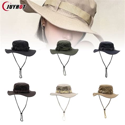 남성용 통기성 자외선 차단 양동이 모자 넓은 챙 야외 낚시 하이킹 해변 모자 카우보이 신상 패션 여름 1 개 Aliexpress