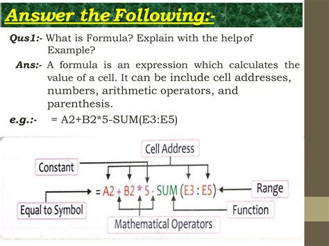 Formulas And Functions Pptx