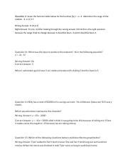 Unit A Intro To Functions TEST CORRECTIONS Pdf Question Given The Function Table Below