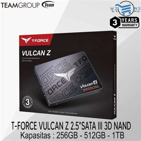 Promo Team Group T Force Vulcan Z Ssd Sata Iii 3d Nand 256gb 512gb 1tb 1tb Diskon 14 Di