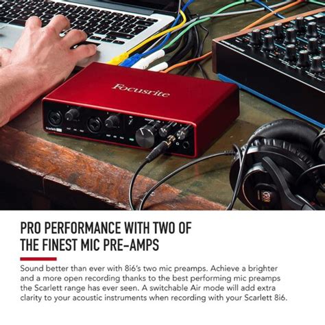 Focusrite Scarlett 8i6 3rd Gen Usb Audio Interface Cambium Retail