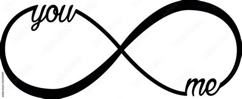 You And Me And Infinity Svg Cut File For Cricut And Silhouette Eps Vector
