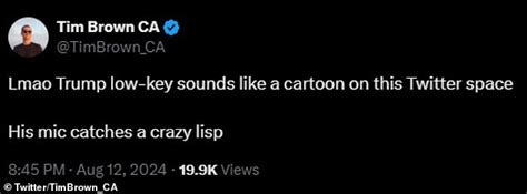 Trump Reveals Why He Suffered Lisp During Musk Interview Daily Mail