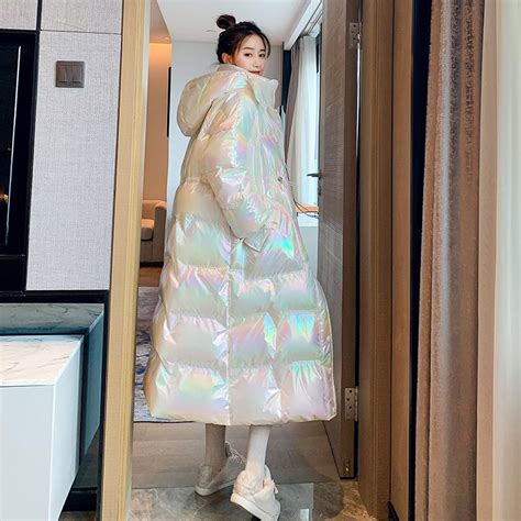 Купити Зимовий жіночий пуховик з капюшоном плюс оксамитовий теплий бавовняний одяг Модне вільне