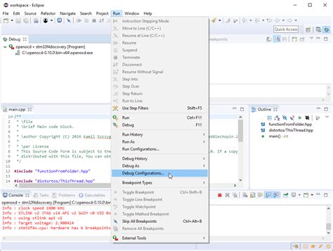 Eclipse Debugging Setup For Arm Microcontrollers • Distortos