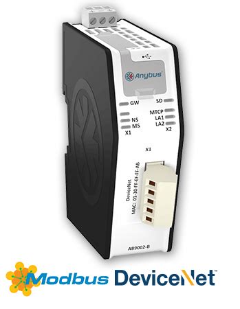 ER Soft Anybus X Gateway Modbus TCP Client DeviceNet Adapter
