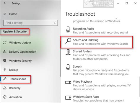 How To Fix Windows 10 Start Menu Search Not Working Majorgeeks