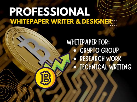 a professional whitepaper ico nft crypto whitepaper for your project
