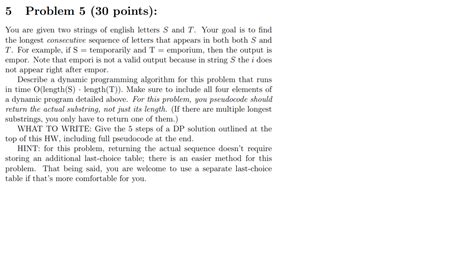 Solved For All The Dynamic Programming Problems In This Chegg