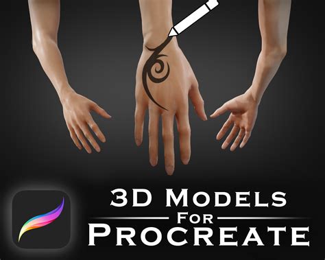 Procreate D Models Female Arm And Hand Perfect For Tattoo Art D Arm Elbow Hand Fingers Etsy