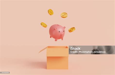 분홍색 배경에 동전이 나오는 격리된 상자를 엽니다 투자의 목표의 상징저축 및 비즈니스돈 관리 저축과 돈 성장 개념 달러돈 상자 열린 상자3d 렌더링 일러스트레이션 0명에