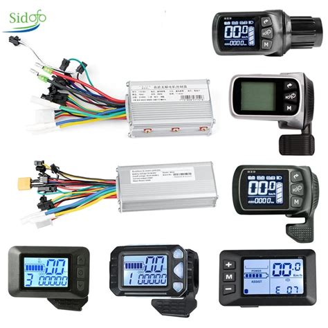 24v36v48v 250w 350w 500w 전기 자전거 Brushless 모터 컨트롤러 Lcd 디스플레이 전기 자전거