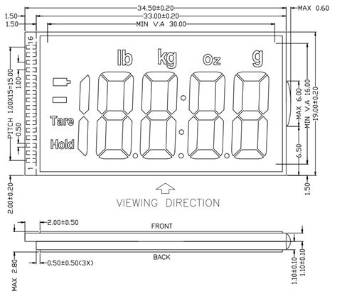 Customized TN 7 Segment Lcd Display Custom Lcd Module Manufacturers Suppliers Factory ENRICH
