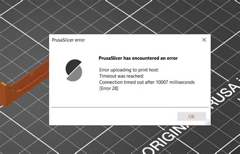 Timeout Error When Uploading To Octoprint 186 · Issue 9675 · Prusa3dprusaslicer · Github