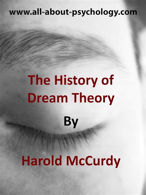 The History Of Dream Theory Kindle Edition By Mccurdy Harold
