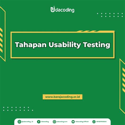 Udabelajar Tahapan Usability Testing Udacoding