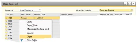 SAP Business One Close Cancel Documents In Bunch