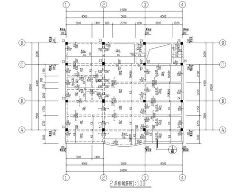 某四层商业框架结构设计施工图（cad） 混凝土结构施工图 筑龙结构设计论坛