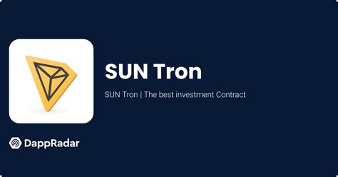 Sun Tron Project Overview Analytics And Data Dappradar