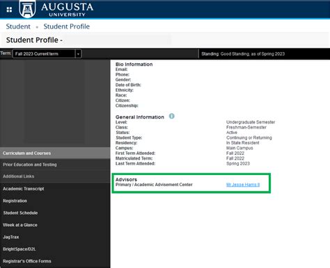 Academic Advisor Assignments