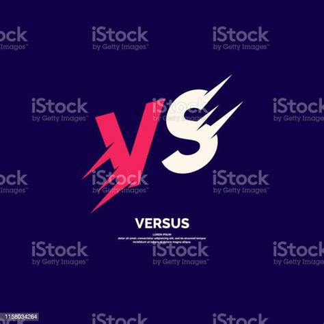 대결 Vs의 밝은 포스터 기호입니다 어두운 배경의 벡터 일러스트레이션 Championship에 대한 스톡 벡터 아트 및 기타 이미지 Championship 개념 경기