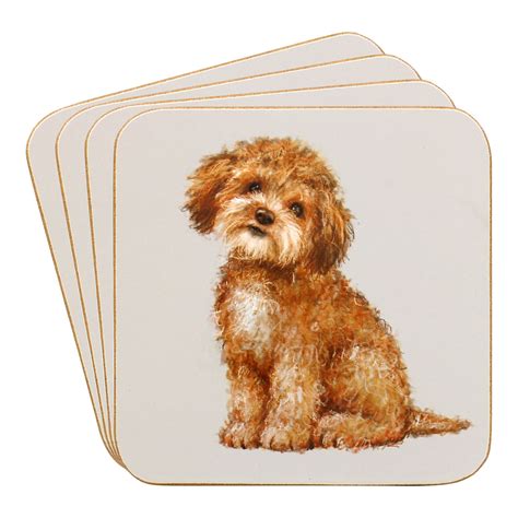 Cooper The Cockapoo Coaster Set Cancer Research Uk