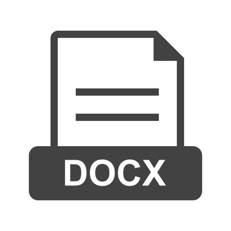 Download Docx Document File Format Icon